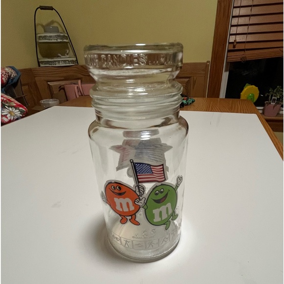 M&M'S | Storage & Organization | Vintage M And Ms Glass Canister Candy ...